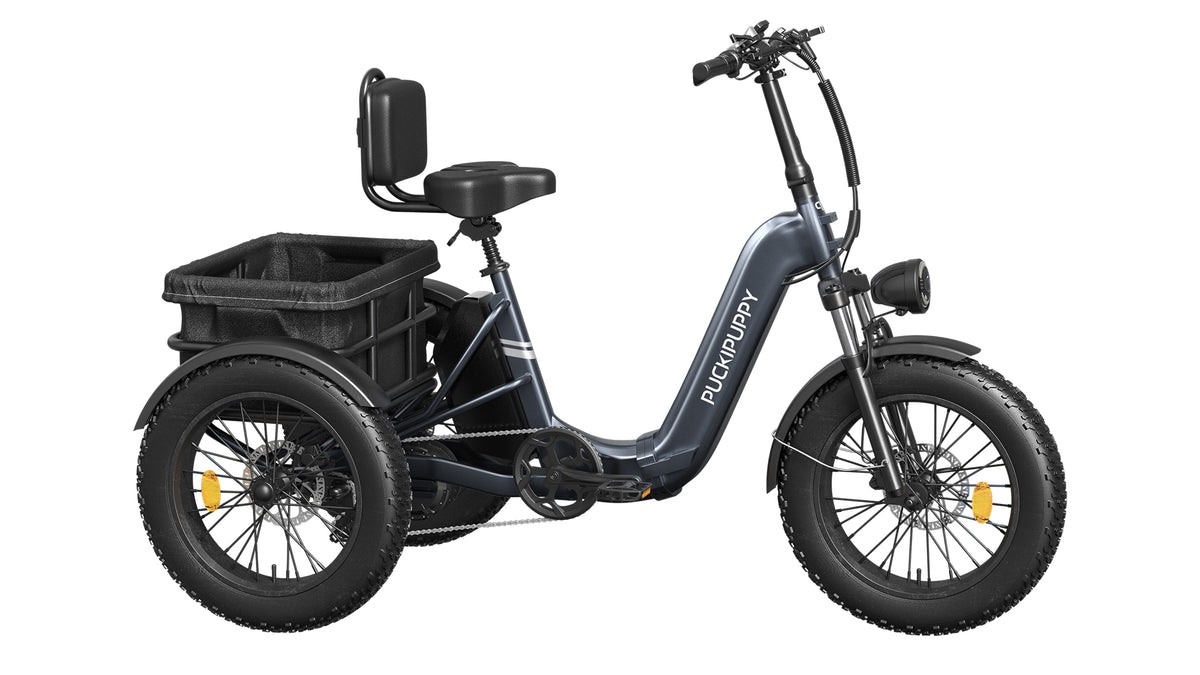 Husky| Folding Electric Trike For Adults| PUCKIPUPPY Ebikes