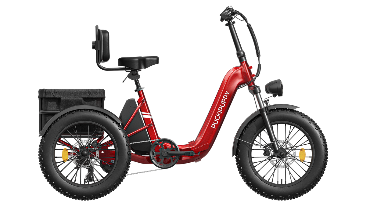 Husky| Folding Electric Trike For Adults| PUCKIPUPPY Ebikes