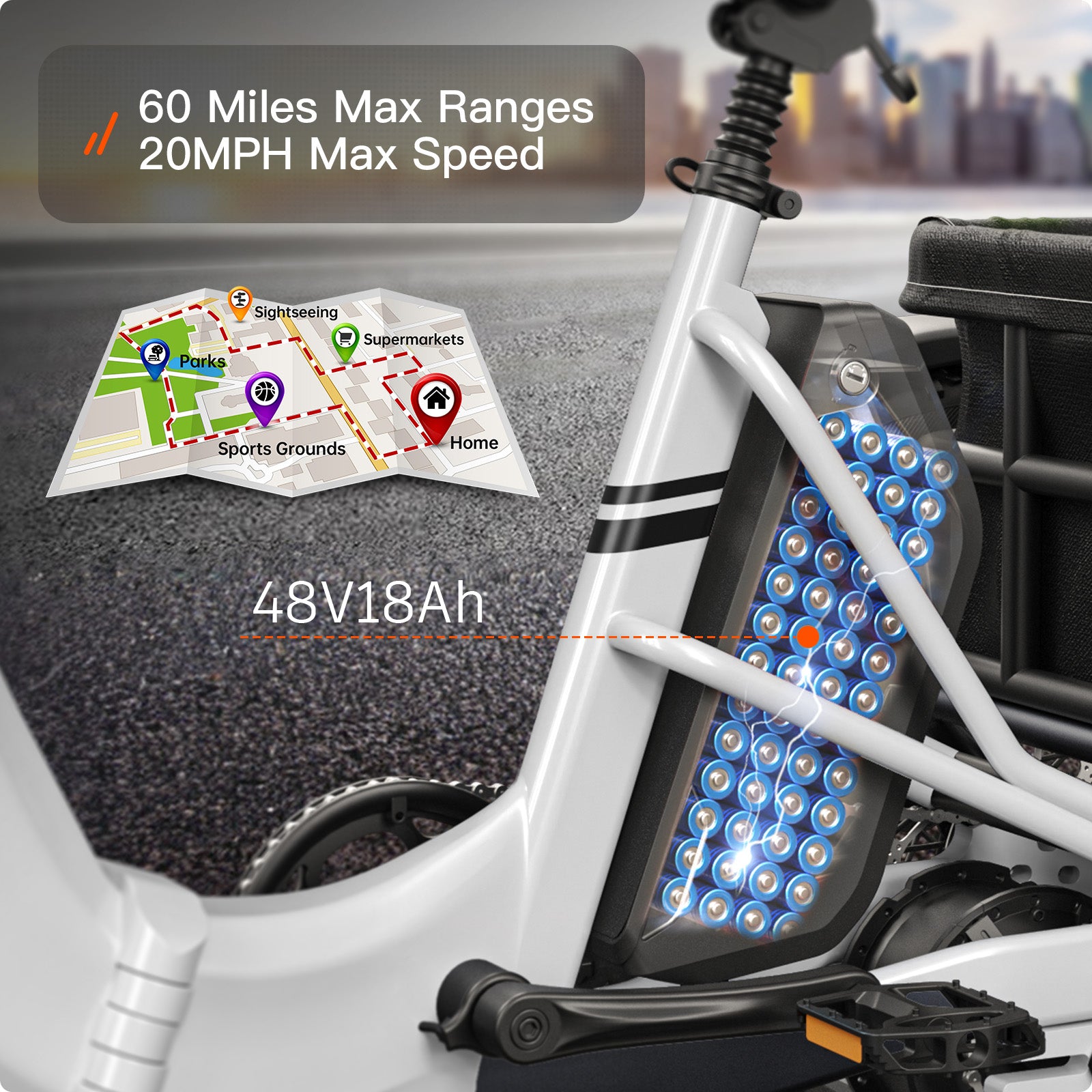 Husky| Folding Electric Trike For Adults| PUCKIPUPPY Ebikes