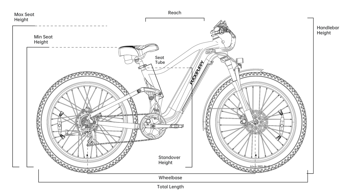 Puckipuppy Boxer All-Terrain Ebike | Full Suspension | Mountain ...